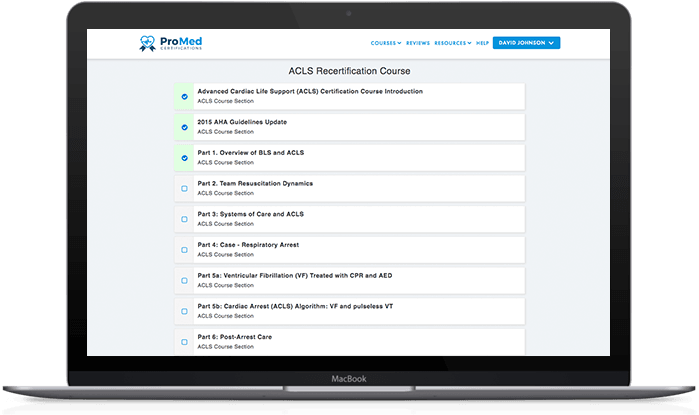 ACLS Certification Online | Affordable Pricing | ProMed