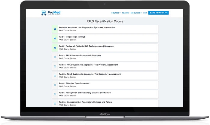 PALS Certification Online | 60-Day Money-Back | ProMed